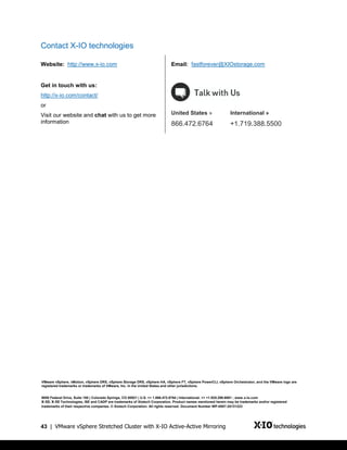 VMware vSphere Stretched Cluster using ISE Active-Active Replication ...