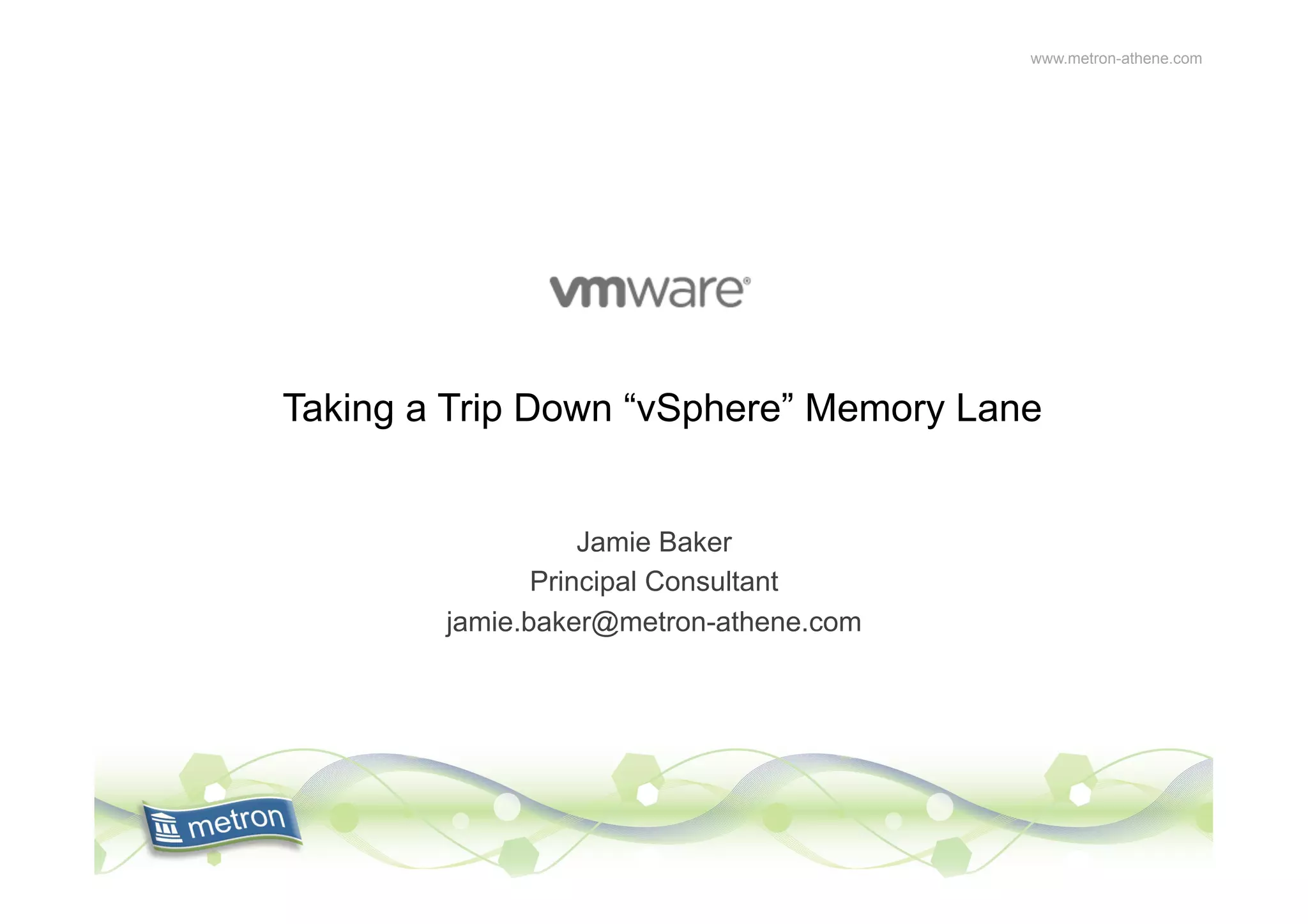 Vmware vsphere taking_a_trip_down_memory_lane | PPT