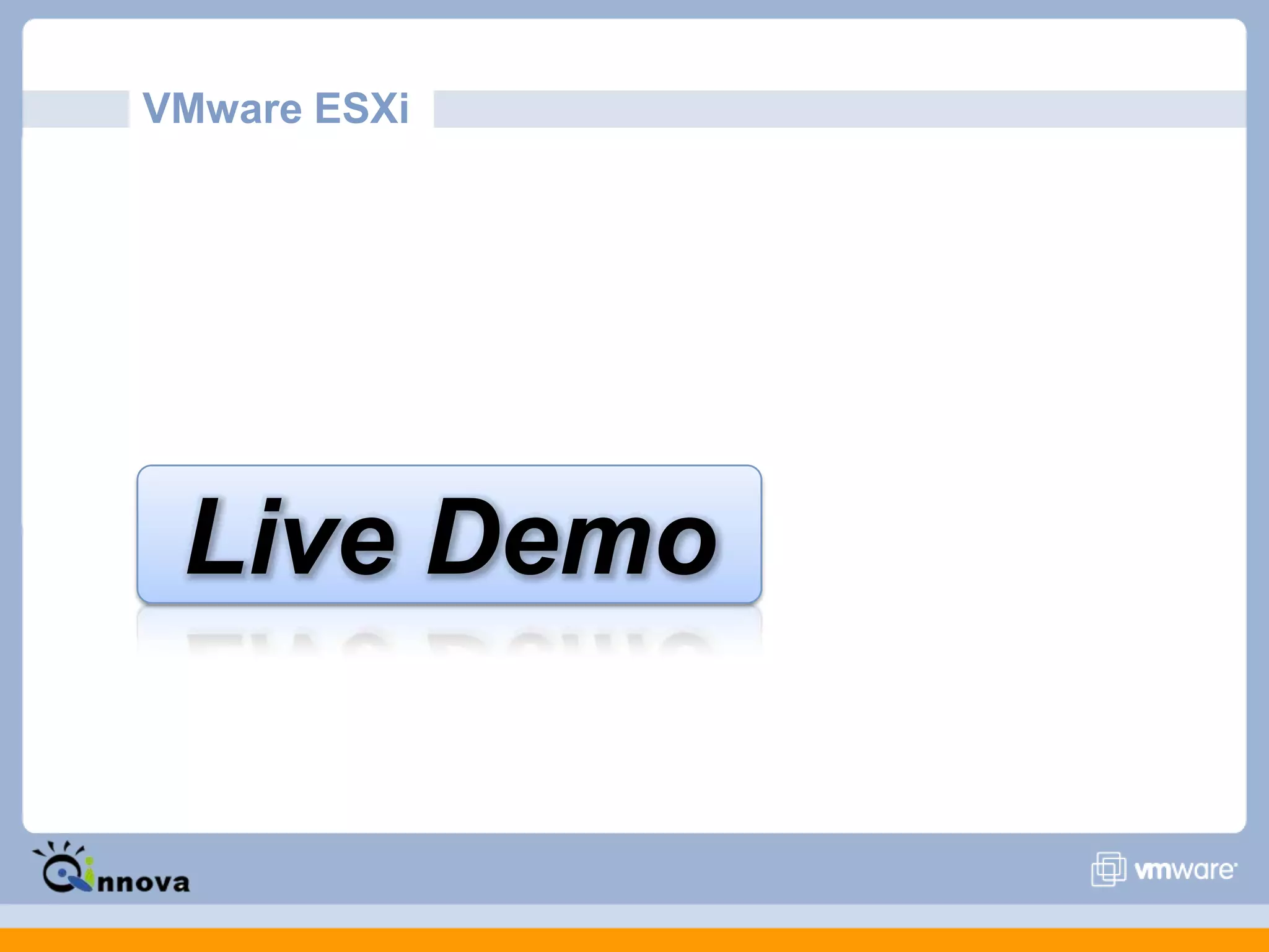 VMware vSphere technical presentation | PPTX