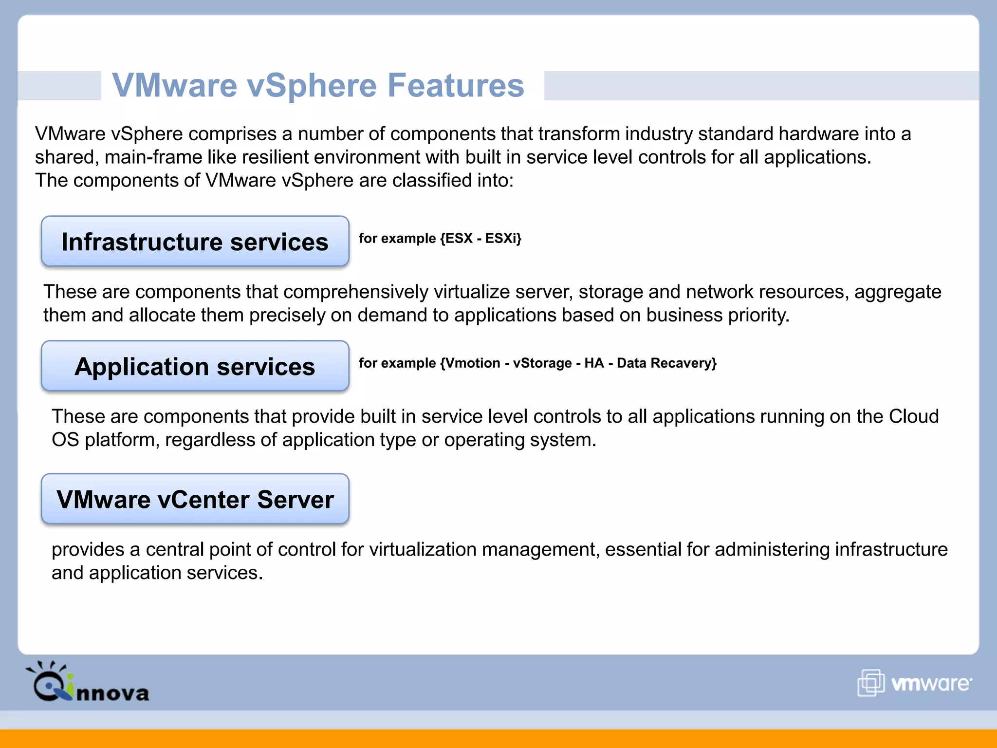 VMware vSphere technical presentation | PPTX