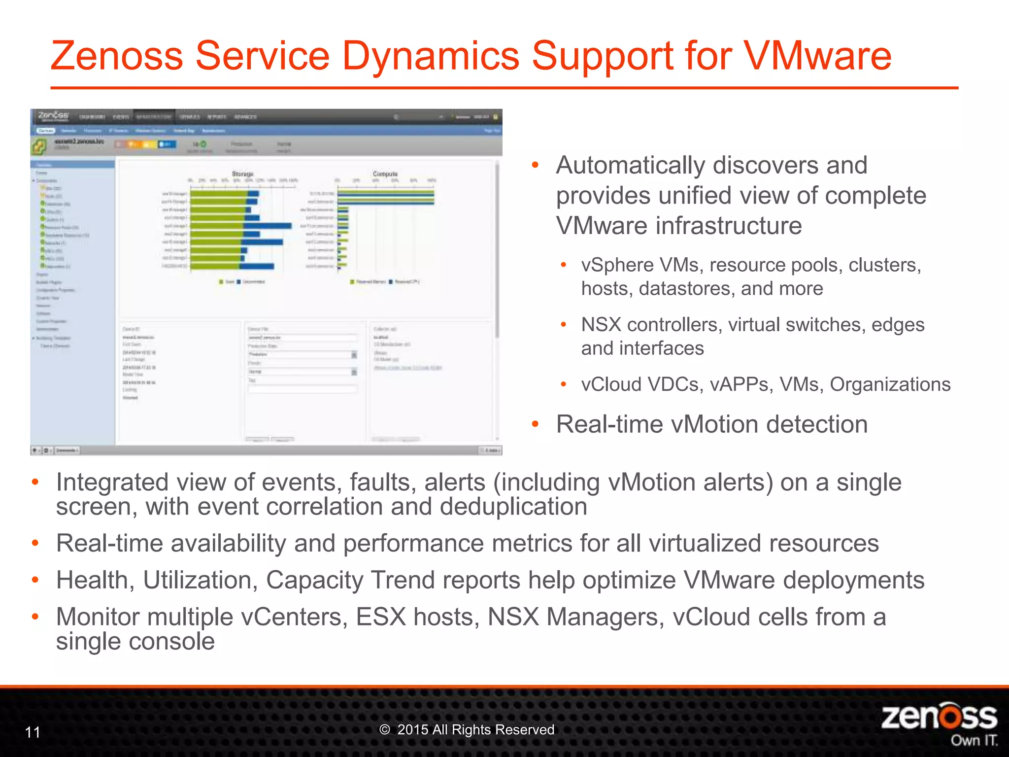 Unlock the Intelligent Data Center with VMware & Zenoss | PPT