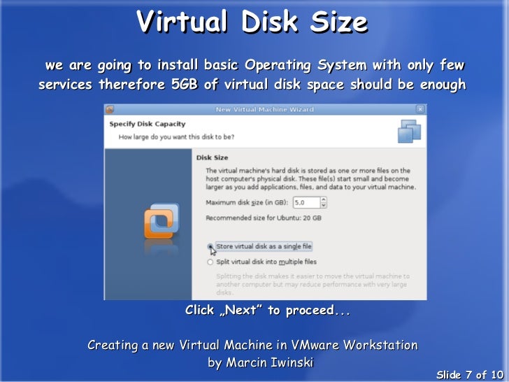 Creating a new VM in VMware Workstation Creating a new VM in VMware Workstation