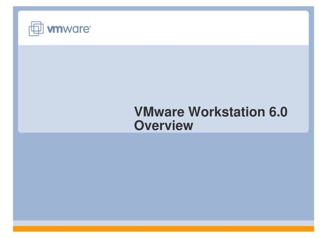 V Mware Workstation 6 Ivnua | PPT