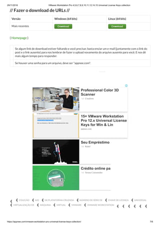 V mware workstation pro 4,5,6,7,8,9,10,11,12,14,15 universal license ...