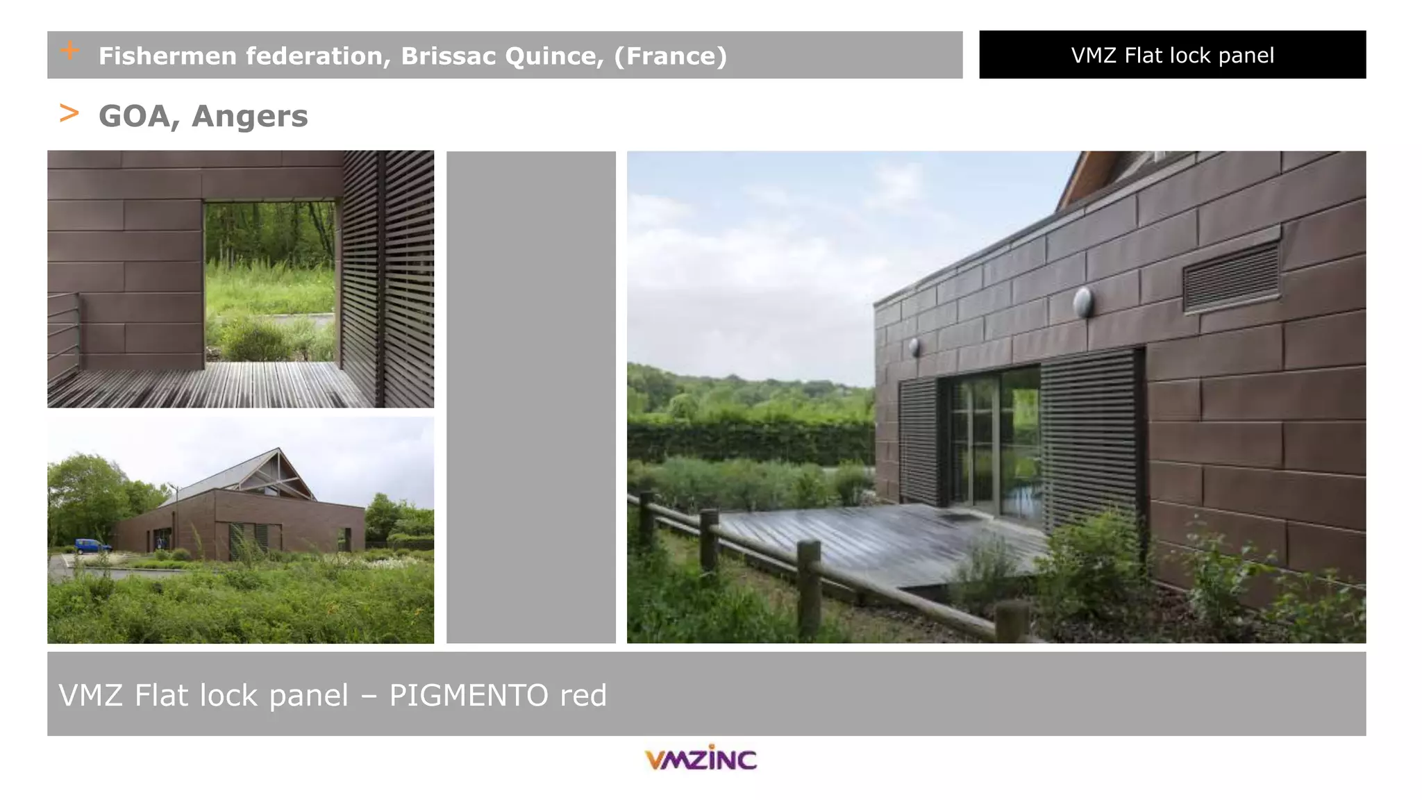VMZINC Flat lock panel | PPT