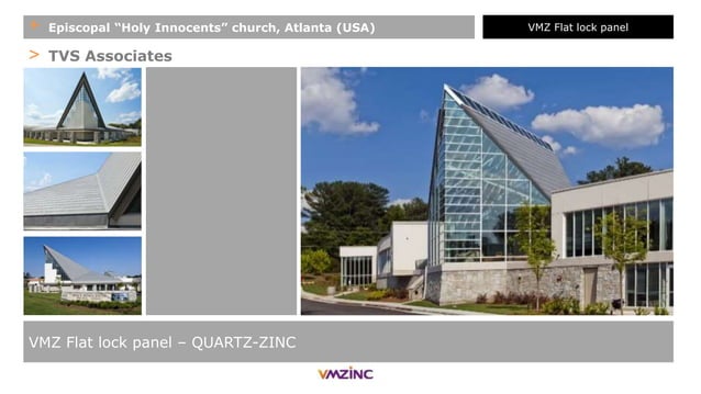 VMZINC Flat lock panel | PPT