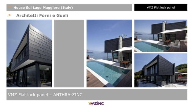 VMZINC Flat lock panel | PPT