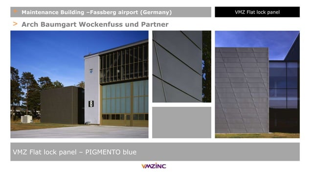 VMZINC Flat lock panel | PPT