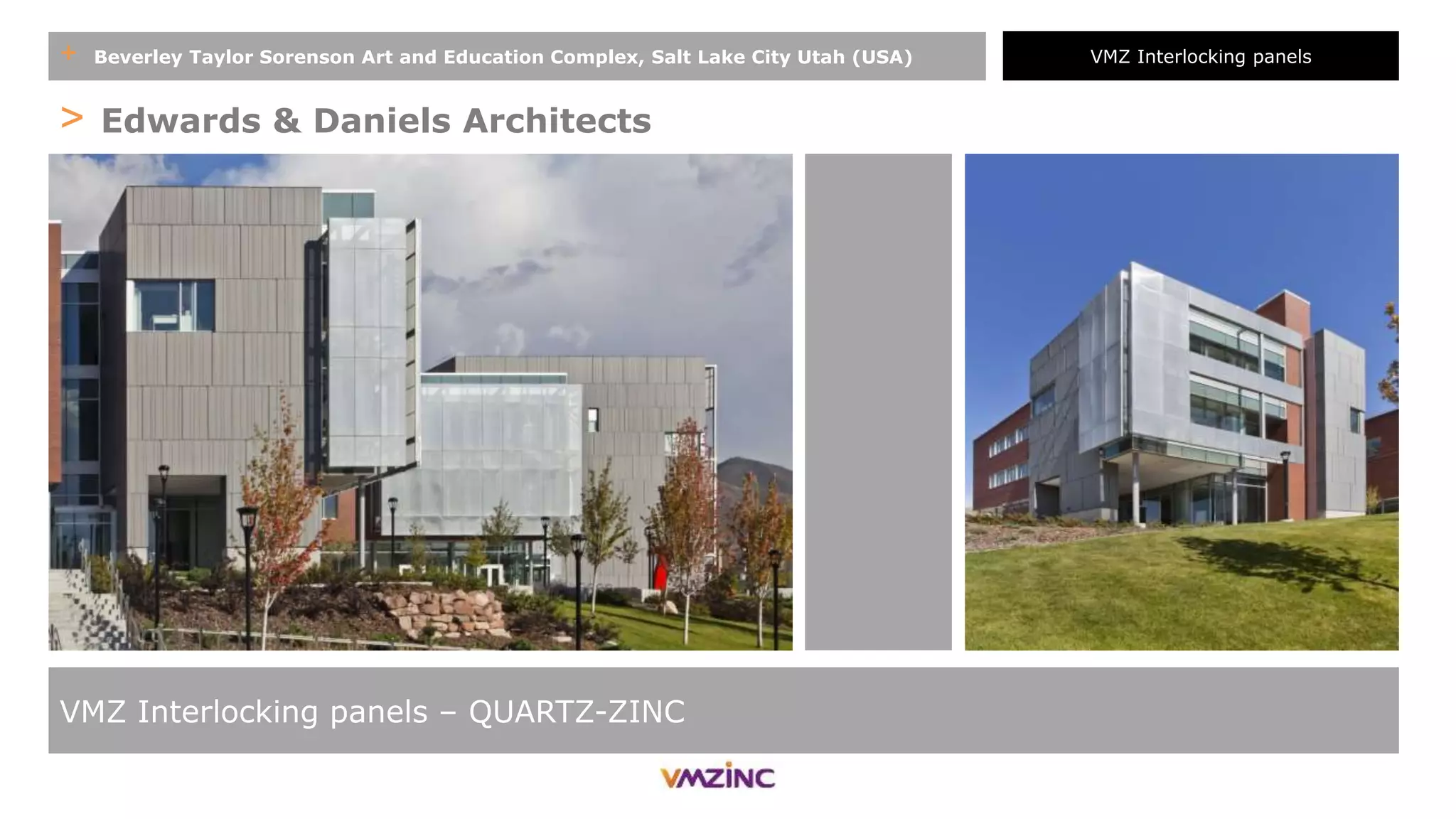 VMZINC Interlocking panels | PPTX