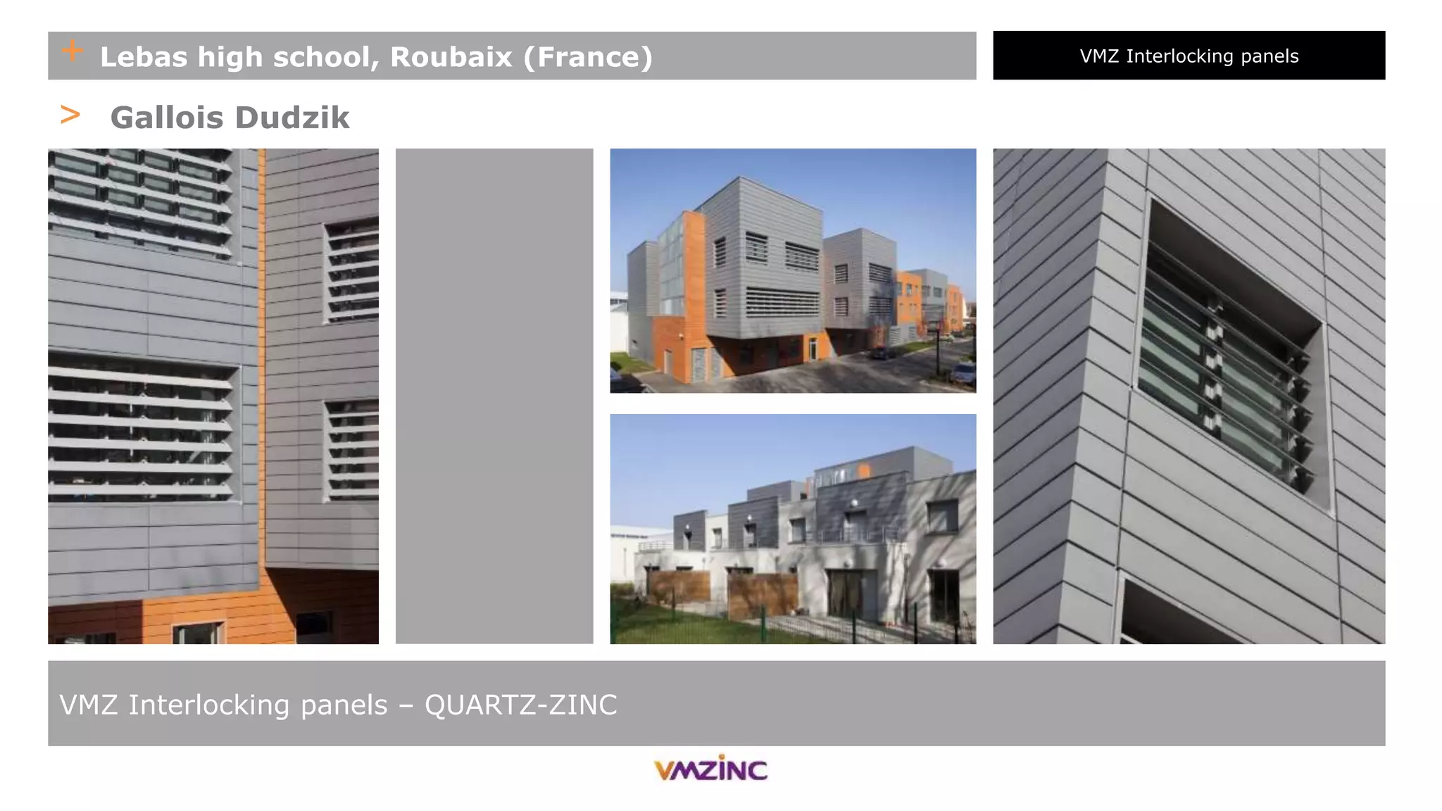 VMZINC Interlocking panels | PPTX