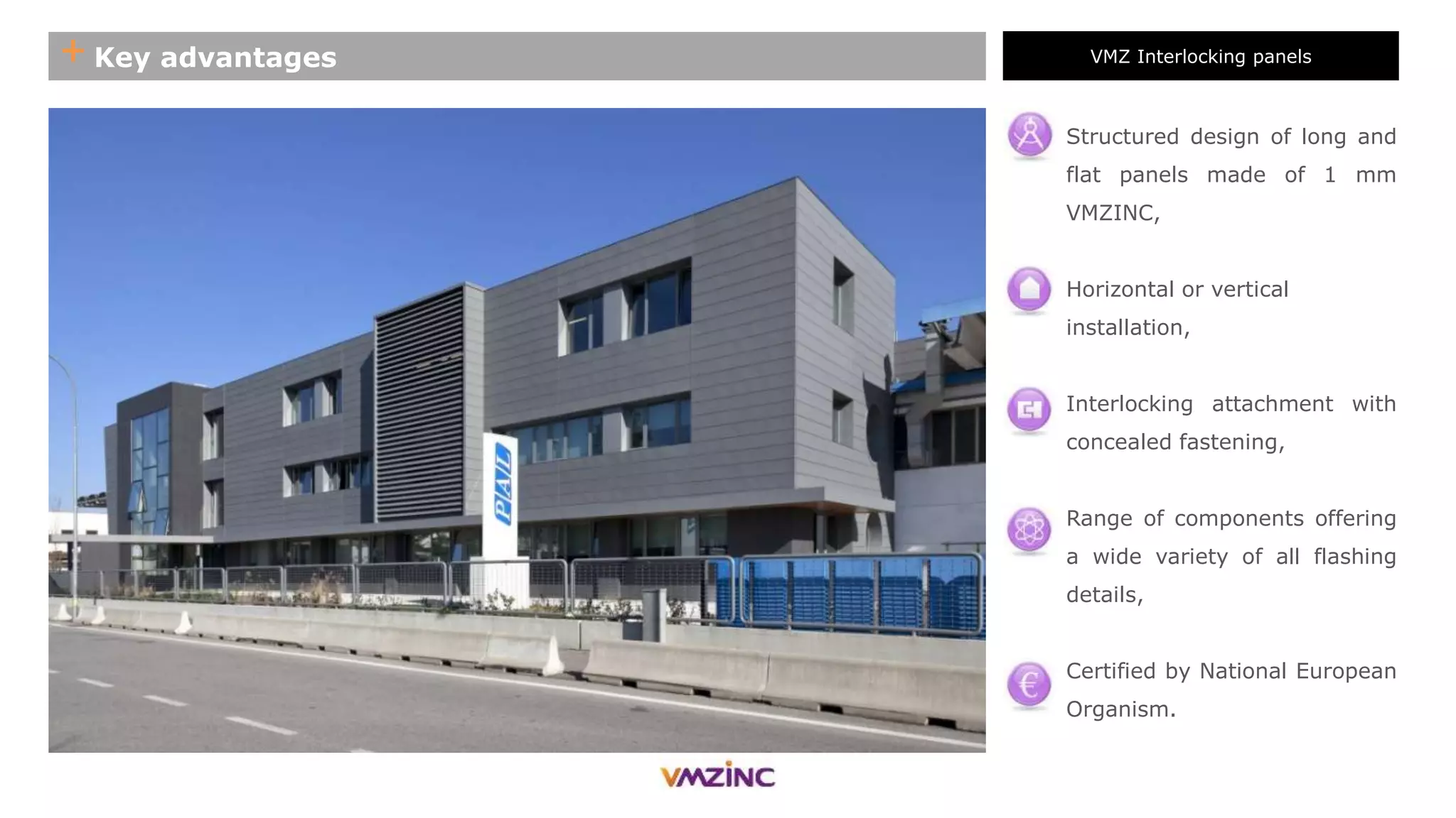VMZINC Interlocking panels | PPTX