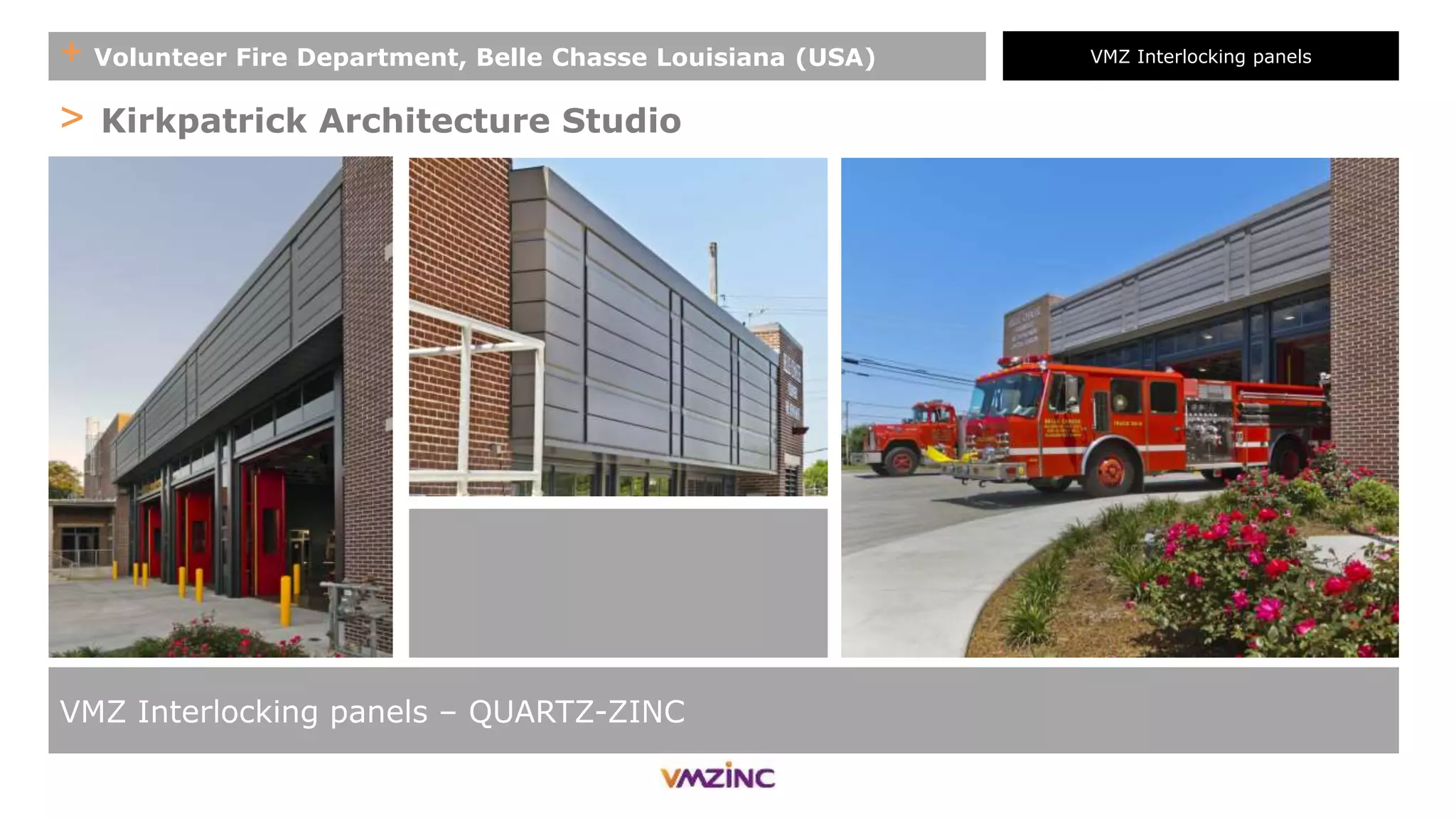 VMZINC Interlocking panels | PPTX