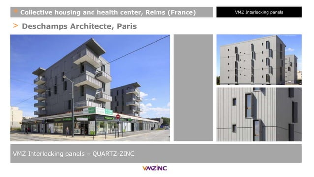VMZINC Interlocking panels | PPTX | Civil Engineering Industry | Industries