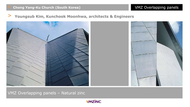 VMZINC Overlapping panels | PPT