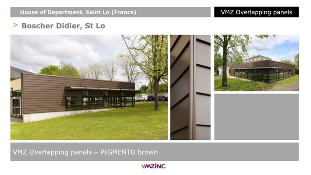 VMZINC Overlapping panels | PPT