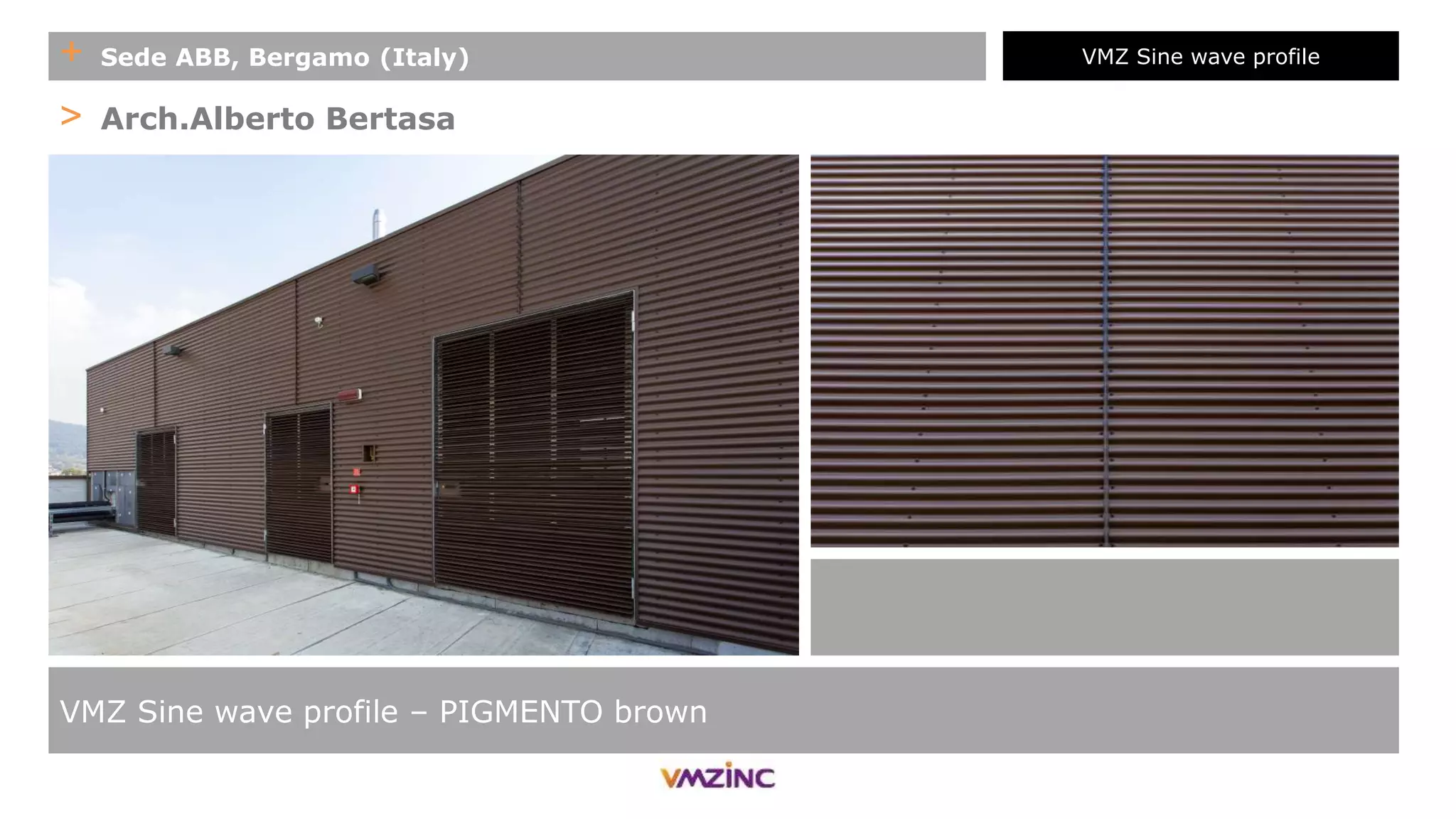 VMZINC Sine wave profile | PPT