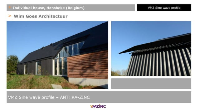 VMZINC Sine wave profile | PPT