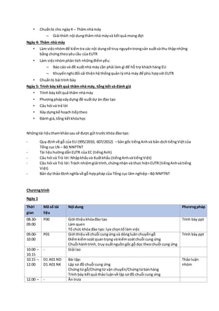 Vn agenda eutr_training | DOCX