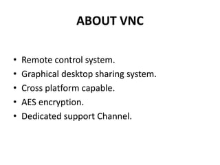 Virtual network computing ppt | PPTX