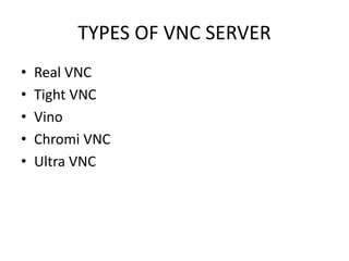 Virtual network computing ppt | PPTX