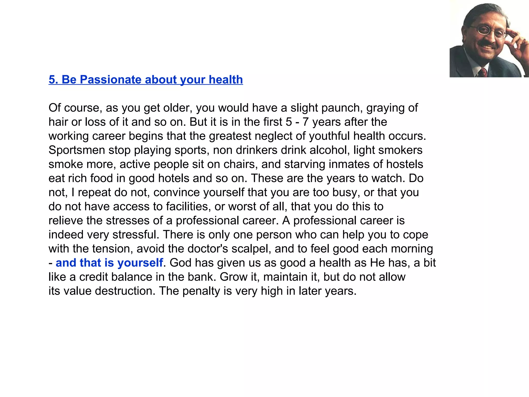 Managing Career & Expectations - Talk @ IIM by Mr. Gopalakrishnan | PPT