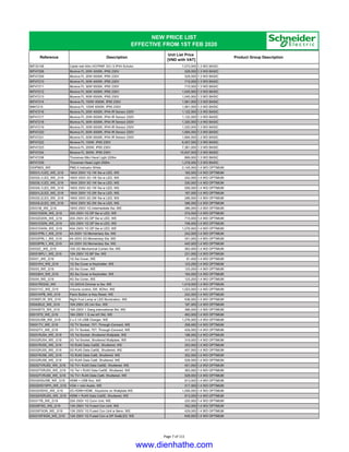 Vnd feb 2020 price list schneider (1) | PDF