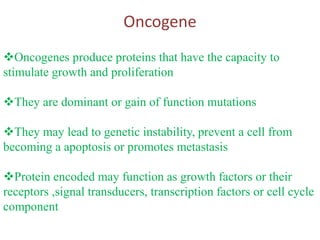 oncogene as a transcription activator | PPTX