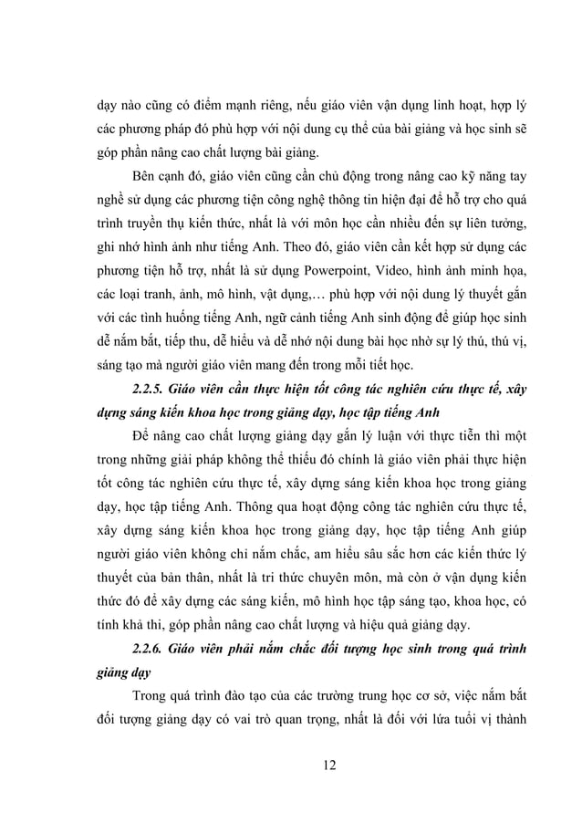 VẬN DỤNG NGUYÊN TẮC THỐNG NHẤT GIỮA LÝ LUẬN VÀ THỰC TIỄN TRONG DẠY HỌC TIẾNG ANH Ở TRƯỜNG | DOCX