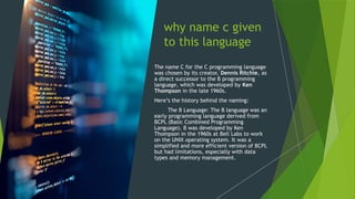 VNEKY-C ppt on C programming and c language.pptx