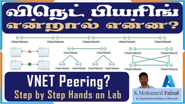 Azure VNET Peering | விநெட் பியரிங் என்றால் என்ன? Azure in Tamil | PDF