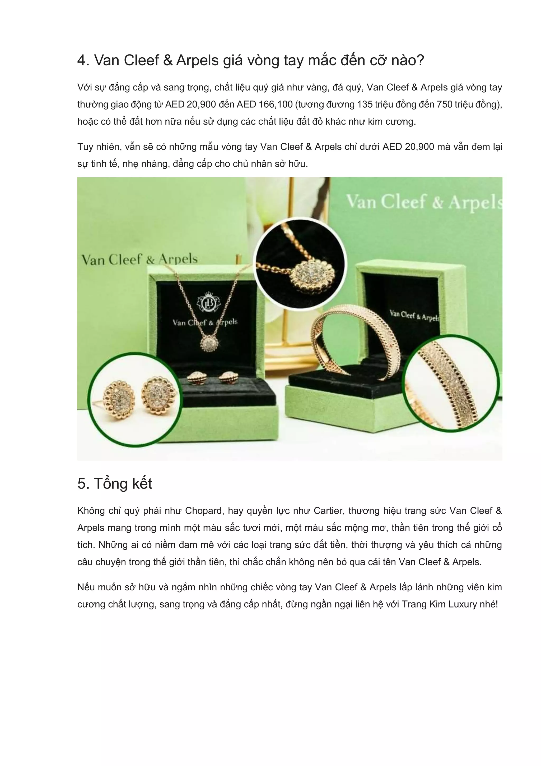 Vòng tay Van Cleef & Arpels | PDF