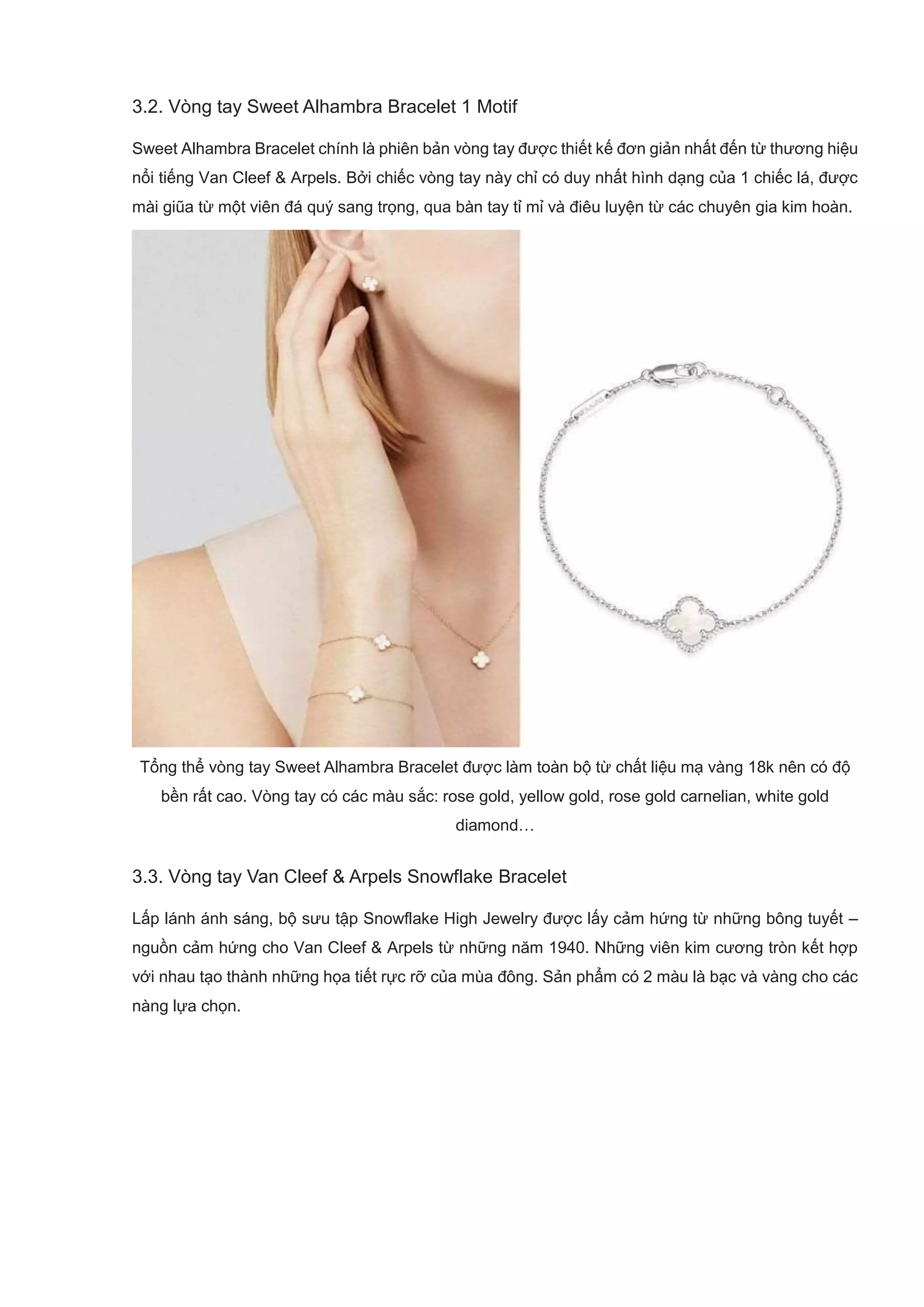 Vòng tay Van Cleef & Arpels | PDF