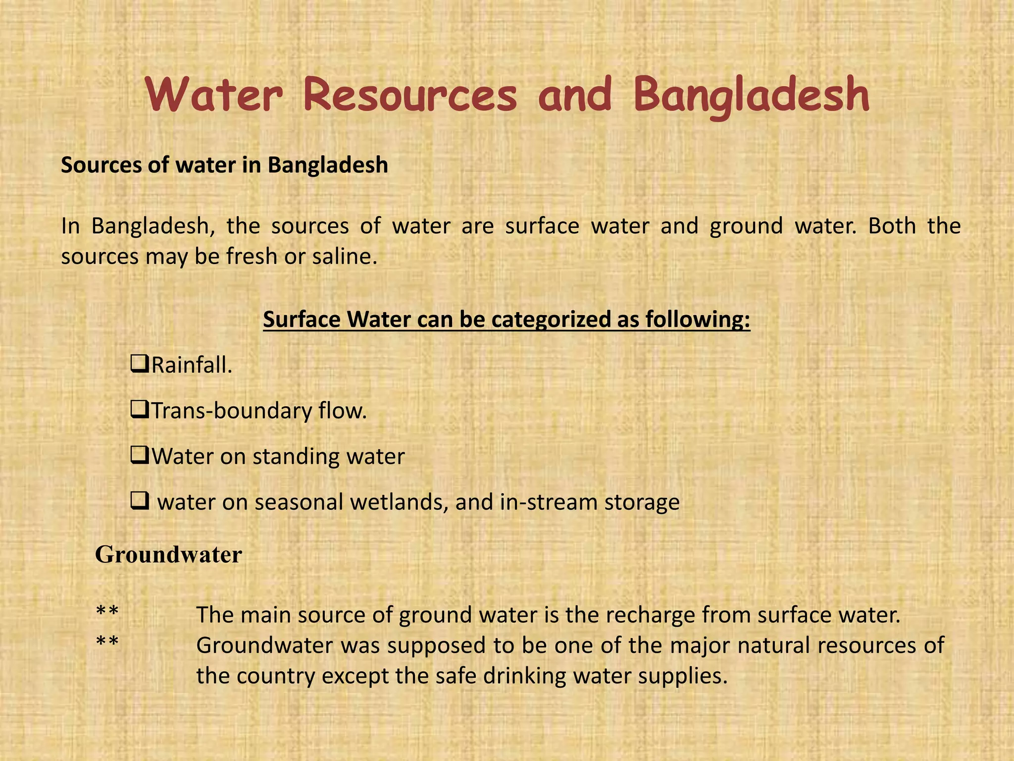 USE & MISUSE OF WATER RESOURCES & LAND RESOURCES | PPTX