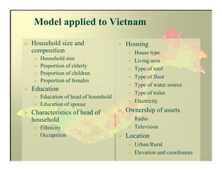 Spatial Patterns of Poverty in Vietnam and Laos | PDF