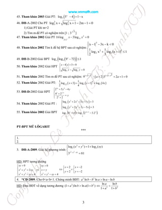 [Vnmath.com] pt-bpt-hpt-mu-logarit-dh-2002-2011 | PDF
