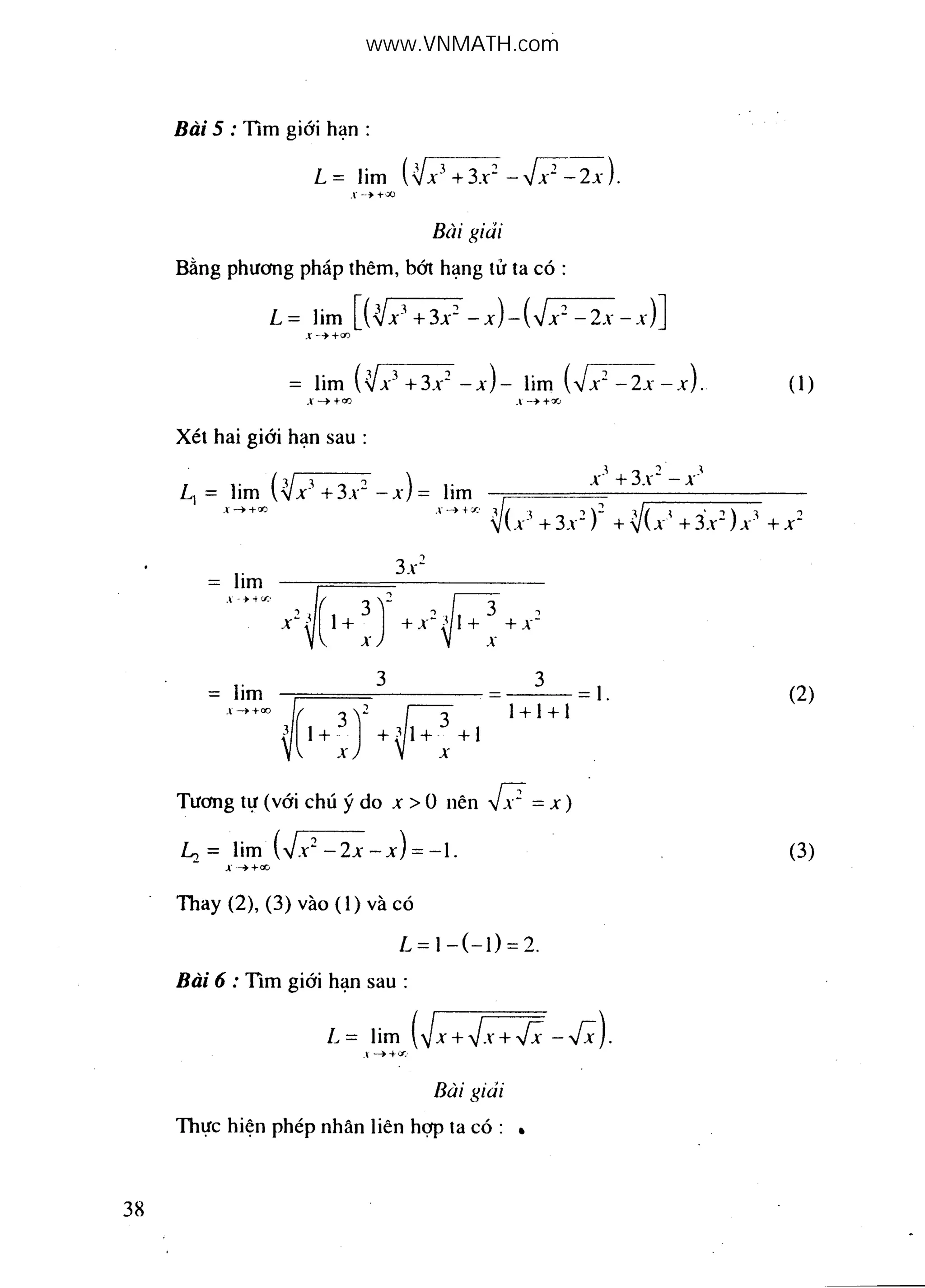 Chuyên đề tìm giới hạn nâng cao | PDF
