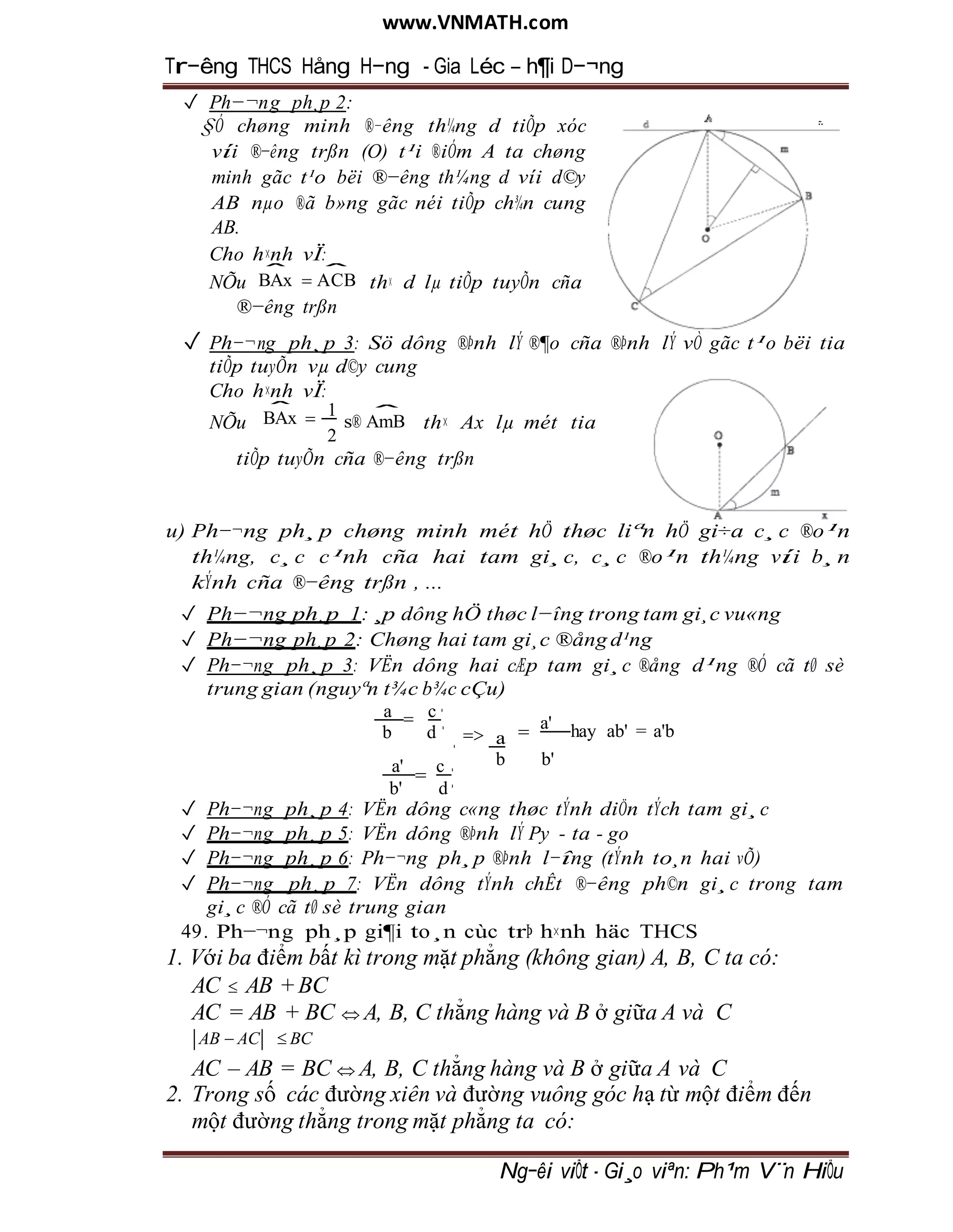 [Vnmath.com] he thong kien toan thcs dai so va hinh hoc | PDF