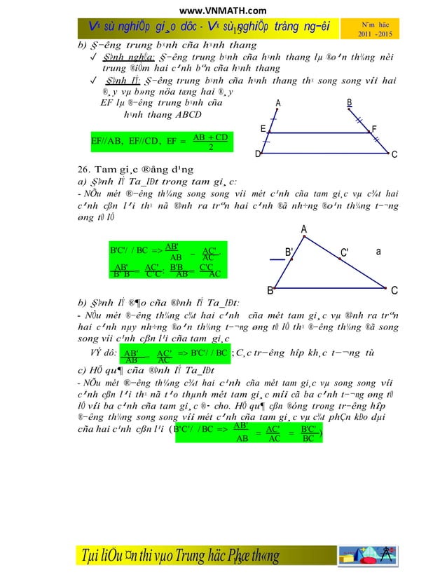 [Vnmath.com] he thong kien toan thcs dai so va hinh hoc | PDF
