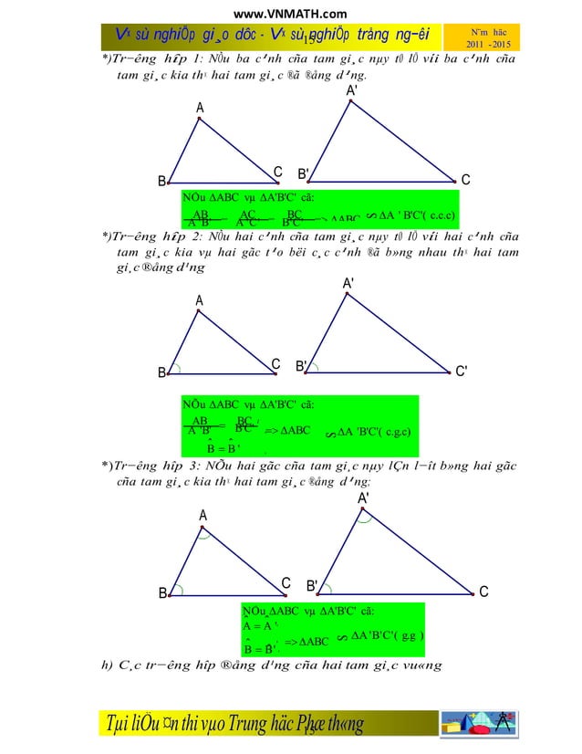 [Vnmath.com] he thong kien toan thcs dai so va hinh hoc | PDF