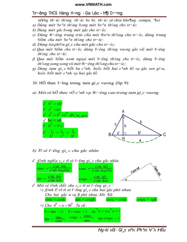 [Vnmath.com] he thong kien toan thcs dai so va hinh hoc | PDF