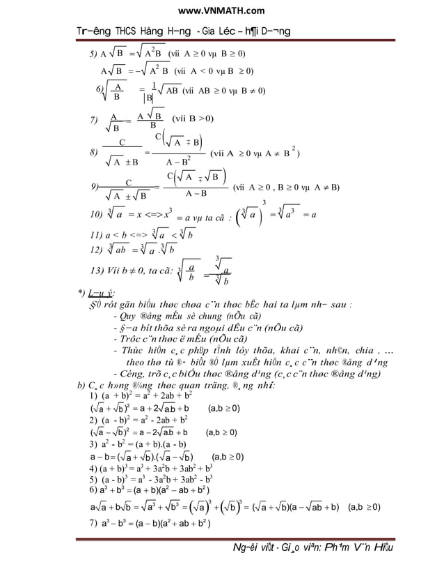 [Vnmath.com] he thong kien toan thcs dai so va hinh hoc | PDF