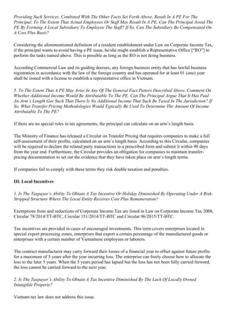 VIETNAM – LATEST GUIDE TO CONTRACT MANUFACTURING AND TOLLING AGREEMENTS ...