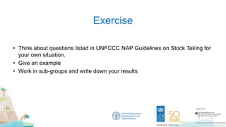 NAP Training Viet Nam - Stock Taking for National Adaptation Planning | PPT