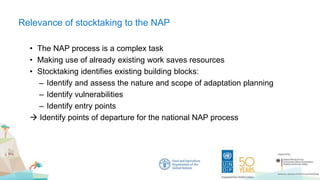 NAP Training Viet Nam - Stock Taking for National Adaptation Planning | PPT