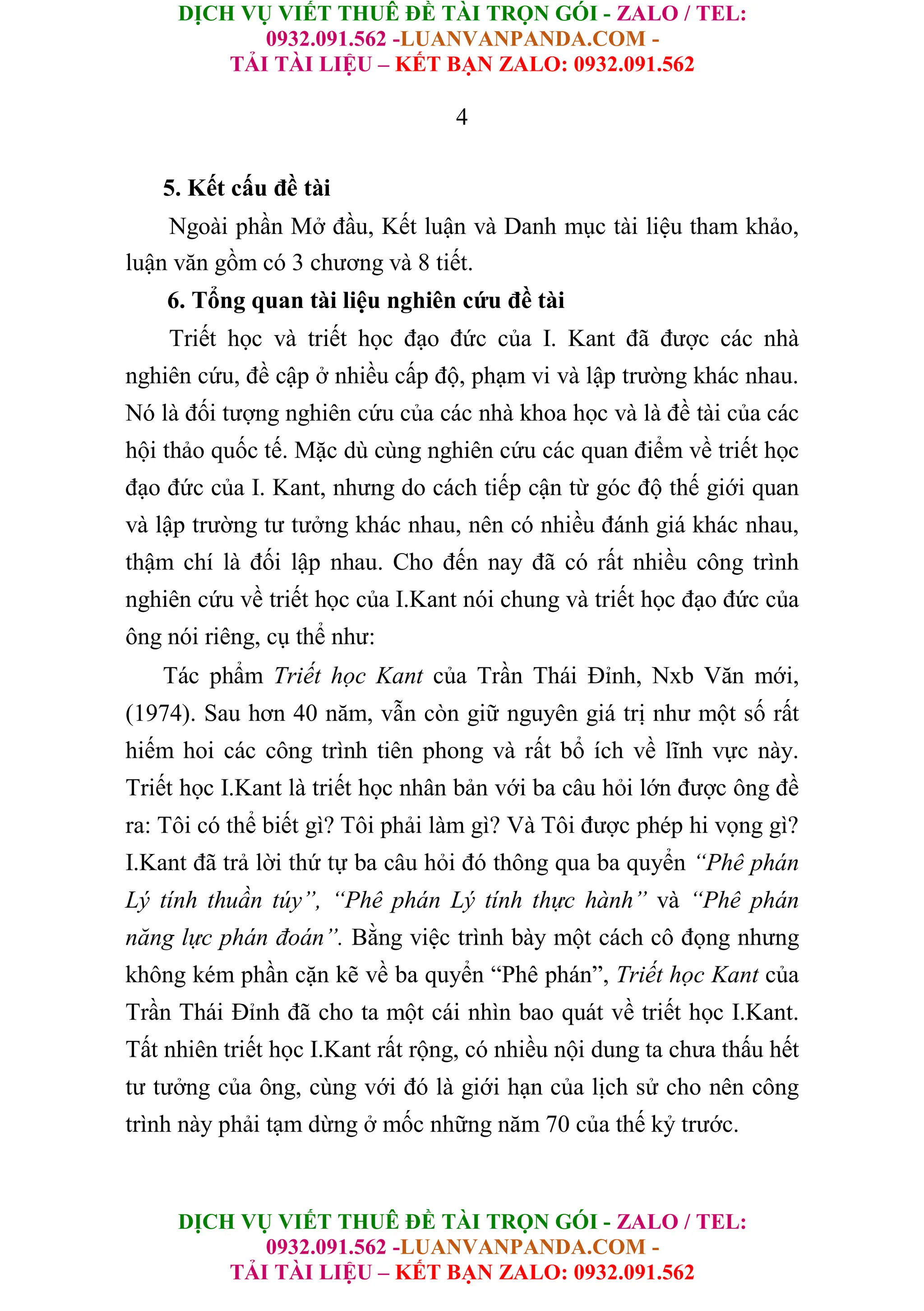 Vấn Đề Đạo Đức Trong Triết Học Của Immanuel Kant Và Ý Nghĩa Thời Đại.doc