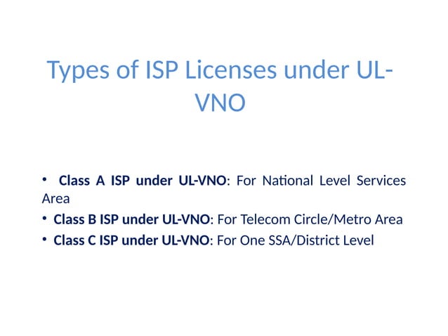 VNO ISP License Registration in India.pptx