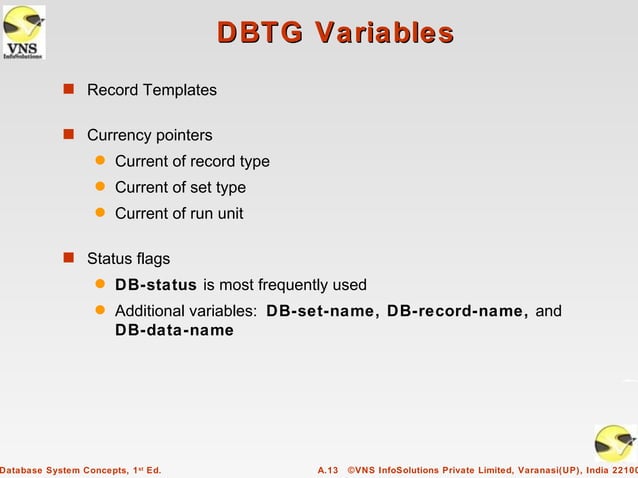 VNSISPL_DBMS_Concepts_appA | PPT