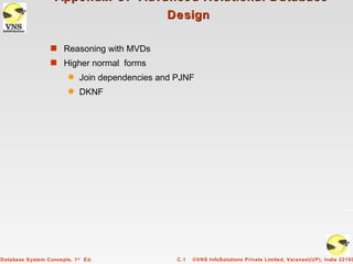 VNSISPL_DBMS_Concepts_AppC | PPT