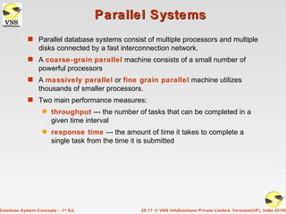 VNSISPL_DBMS_Concepts_ch20 | PPT | Operating Systems | Computer Software and Applications