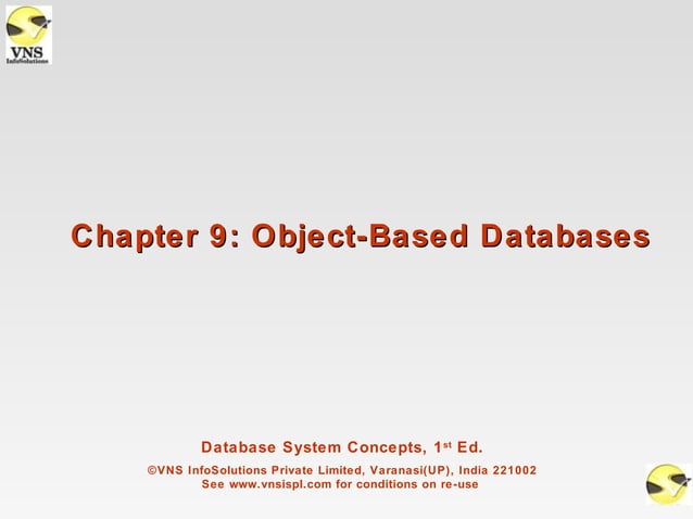 VNSISPL_DBMS_Concepts_ch9 | PPT